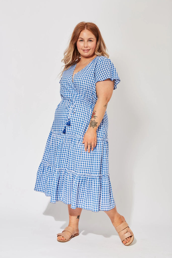 Rio Drawstring Dress - Cobalt – OllieandI